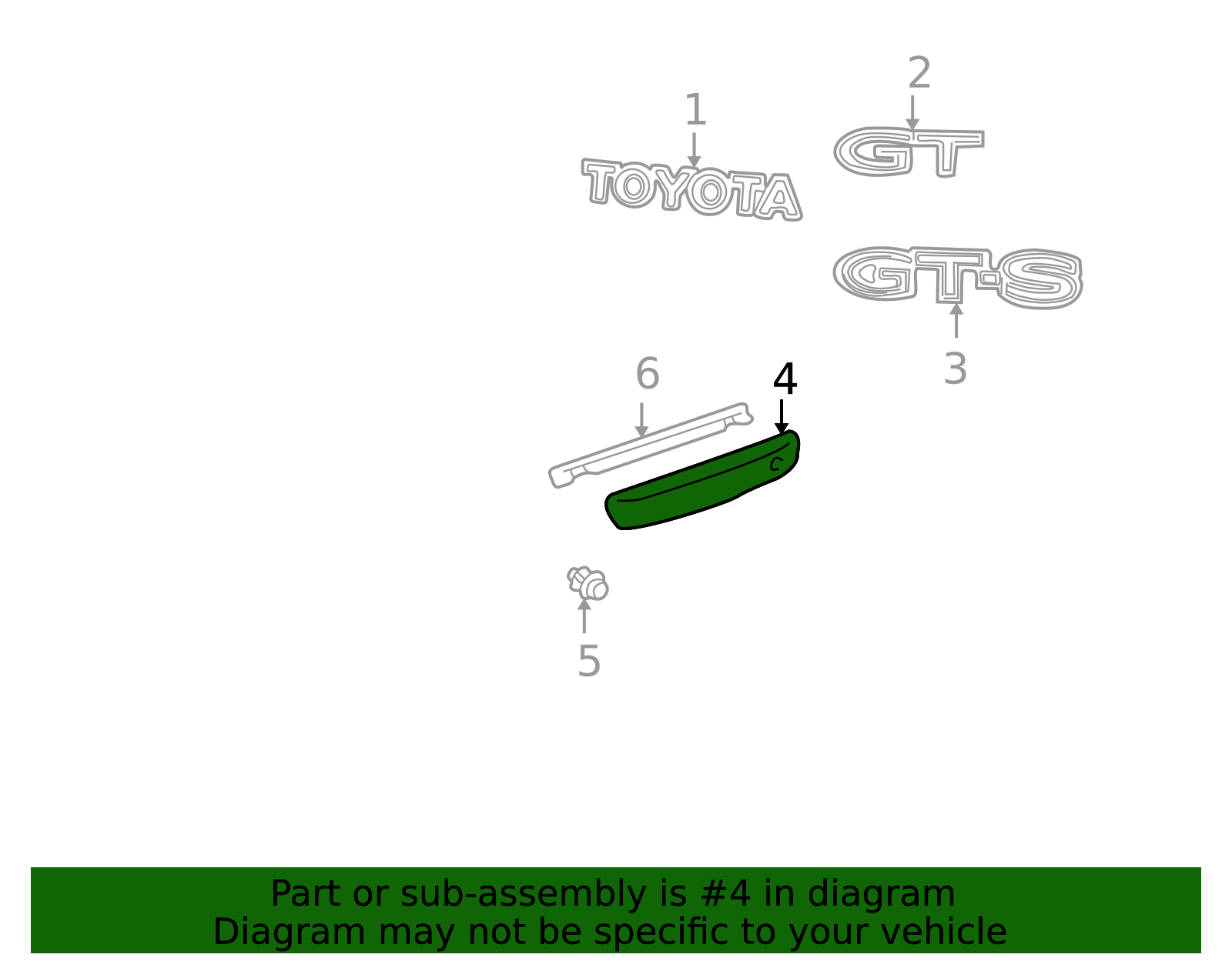 76811-20141-B1 - Lift-Gate Finish Panel - 2003-2005 Toyota Celica | OEM ...