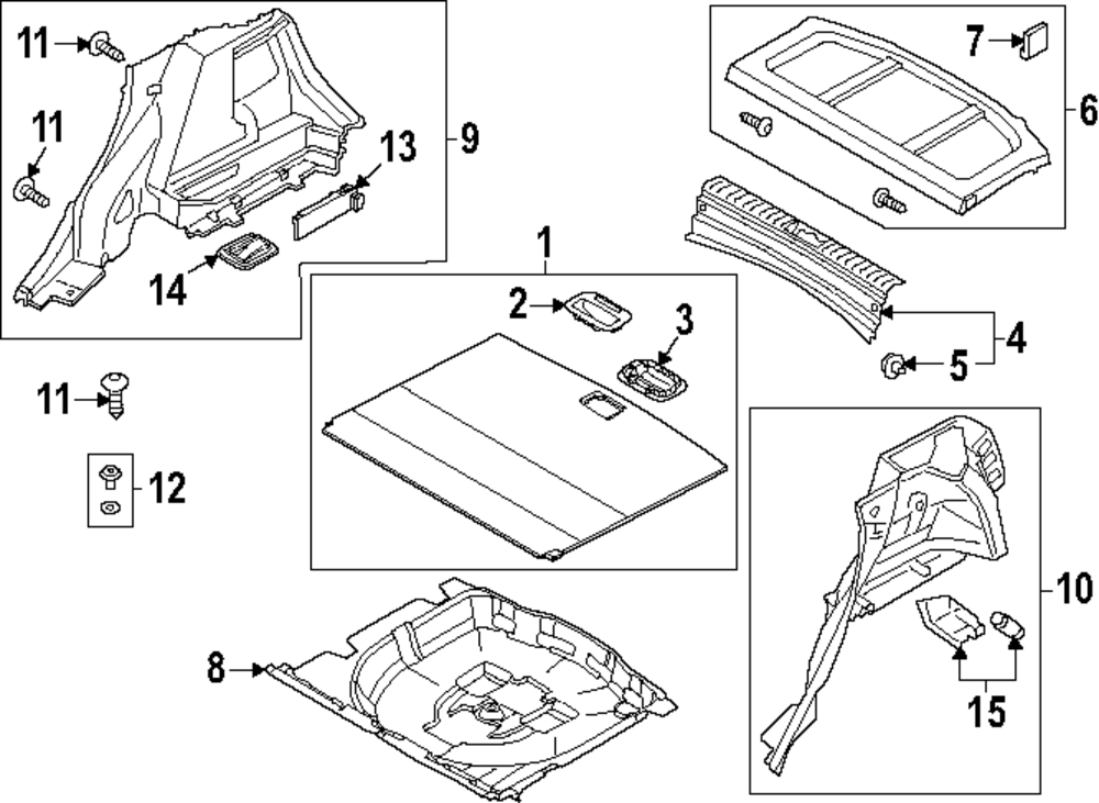 Hyundai 2024-2025 Hyundai Shelf 85930-BE000-T9Y | BMW AutoNation Parts