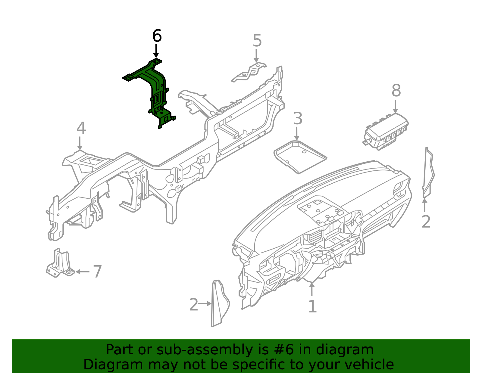 LB5Z-78044E44-A - High-Quality Inner Bracket for 2020-2024 Ford Police ...