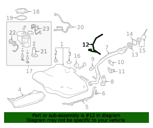 77226-07060 - High-Quality Fuel Tank Vent Hose for 2019-2022 Toyota ...