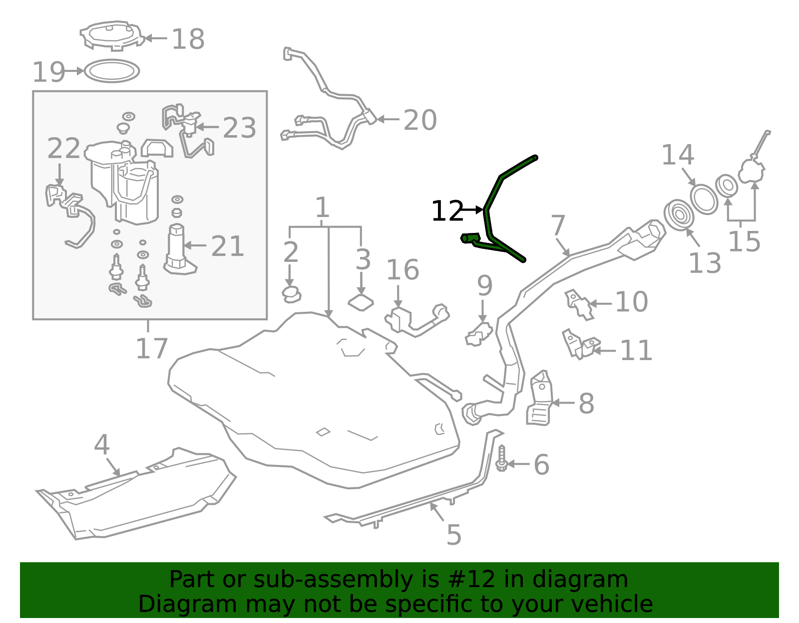 77226-07060 - High-Quality Fuel Tank Vent Hose for 2019-2022 Toyota ...