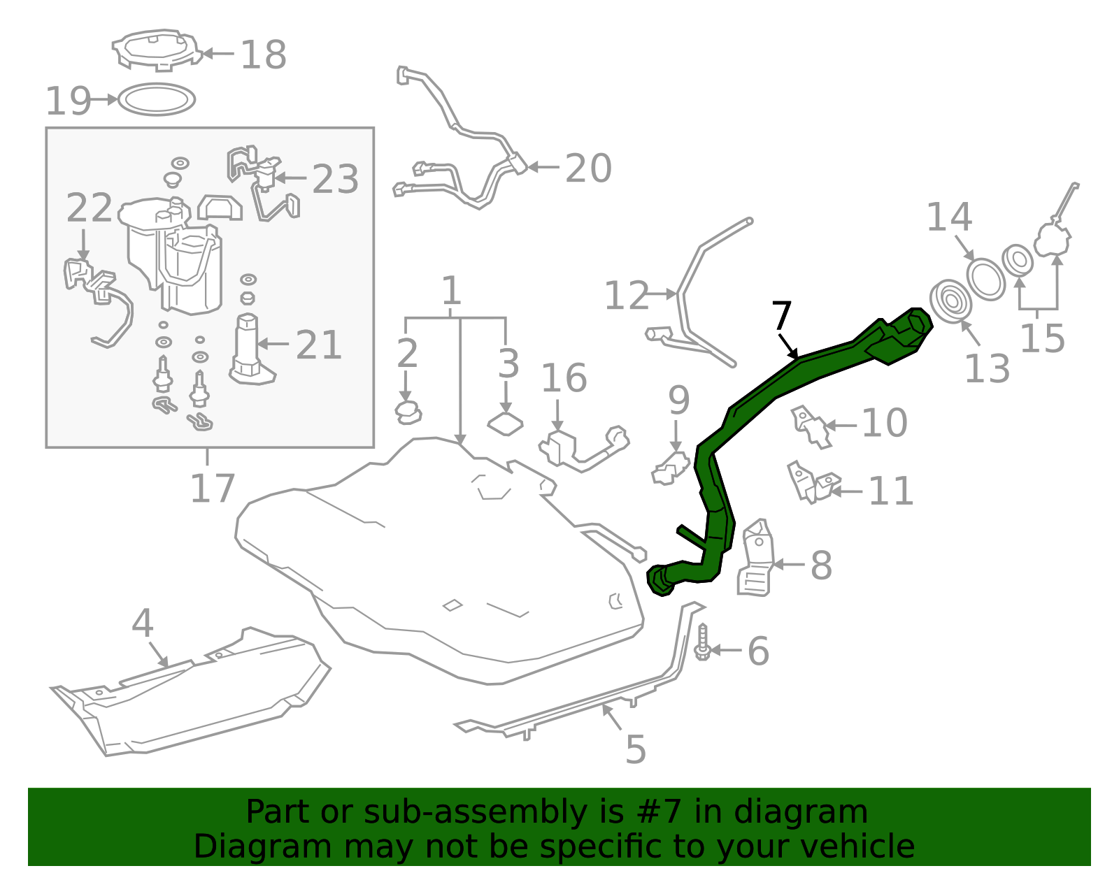 77201-06200 - Toyota Filler Pipe 2020-2024 Toyota | Performance Auto Parts