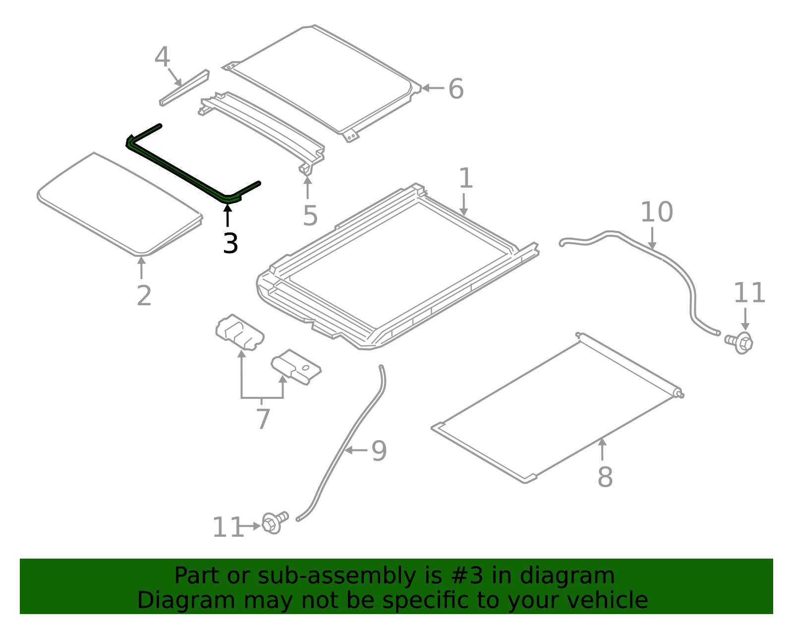 91280-5AA1A - High-Quality Sunroof Deflector for AutoNation Parts