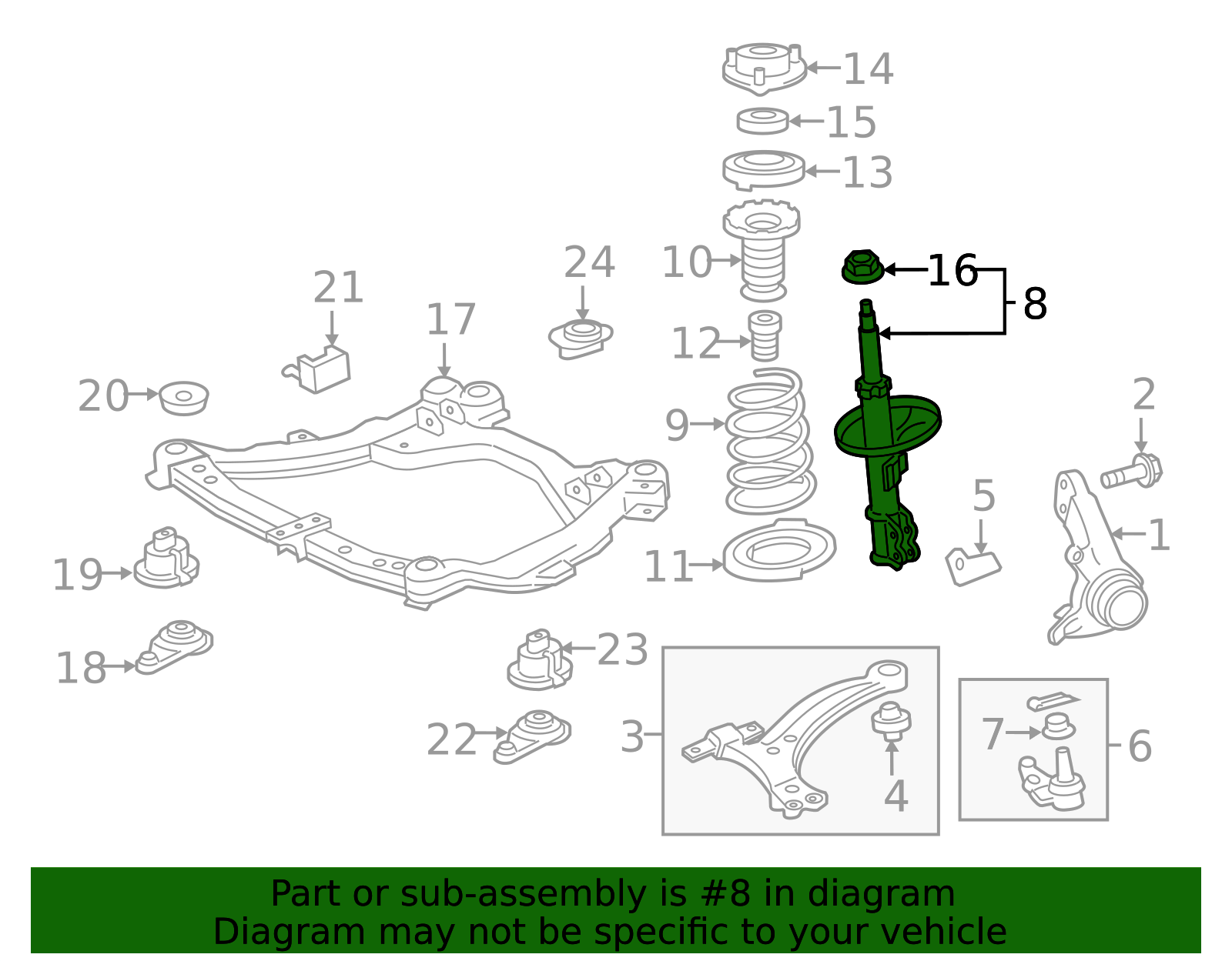 Suspension Strut - OEM Ride Quality and Handling | AutoNation Parts