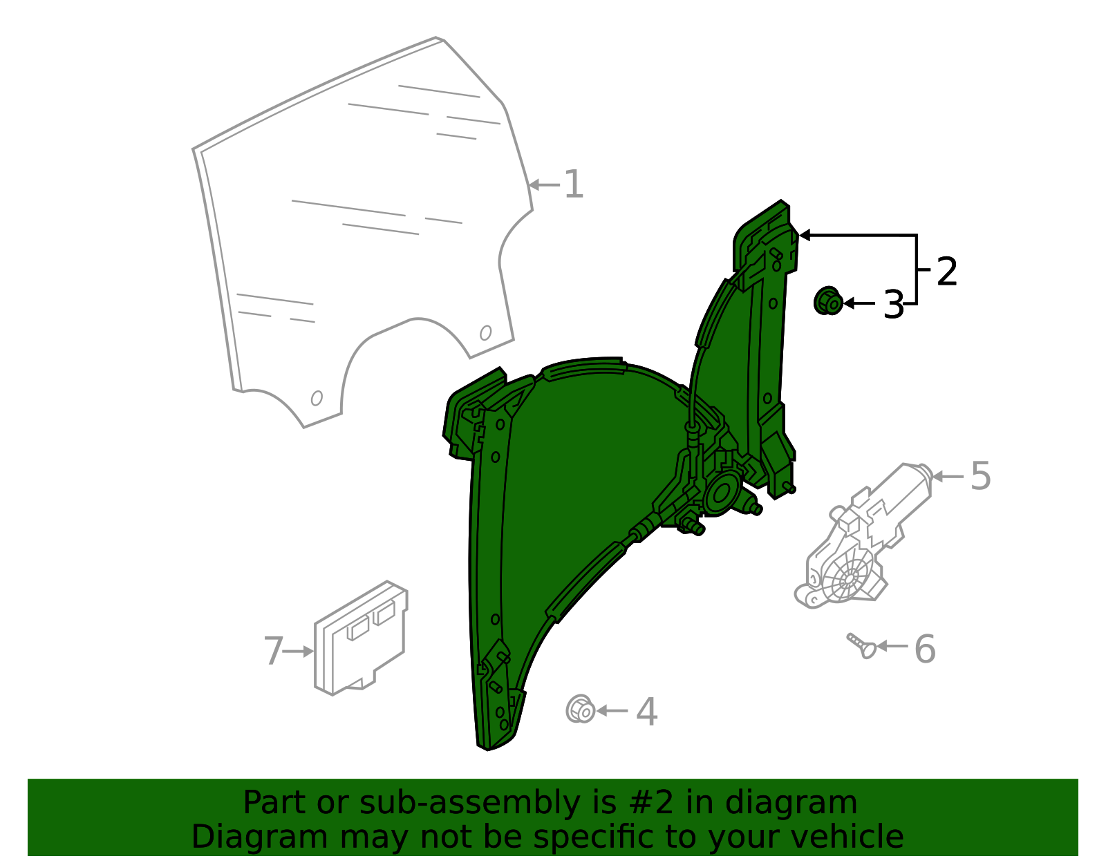 4KE-839-461 - Window Regulator 2019-2025 Audi | Audi OEM Parts Guy