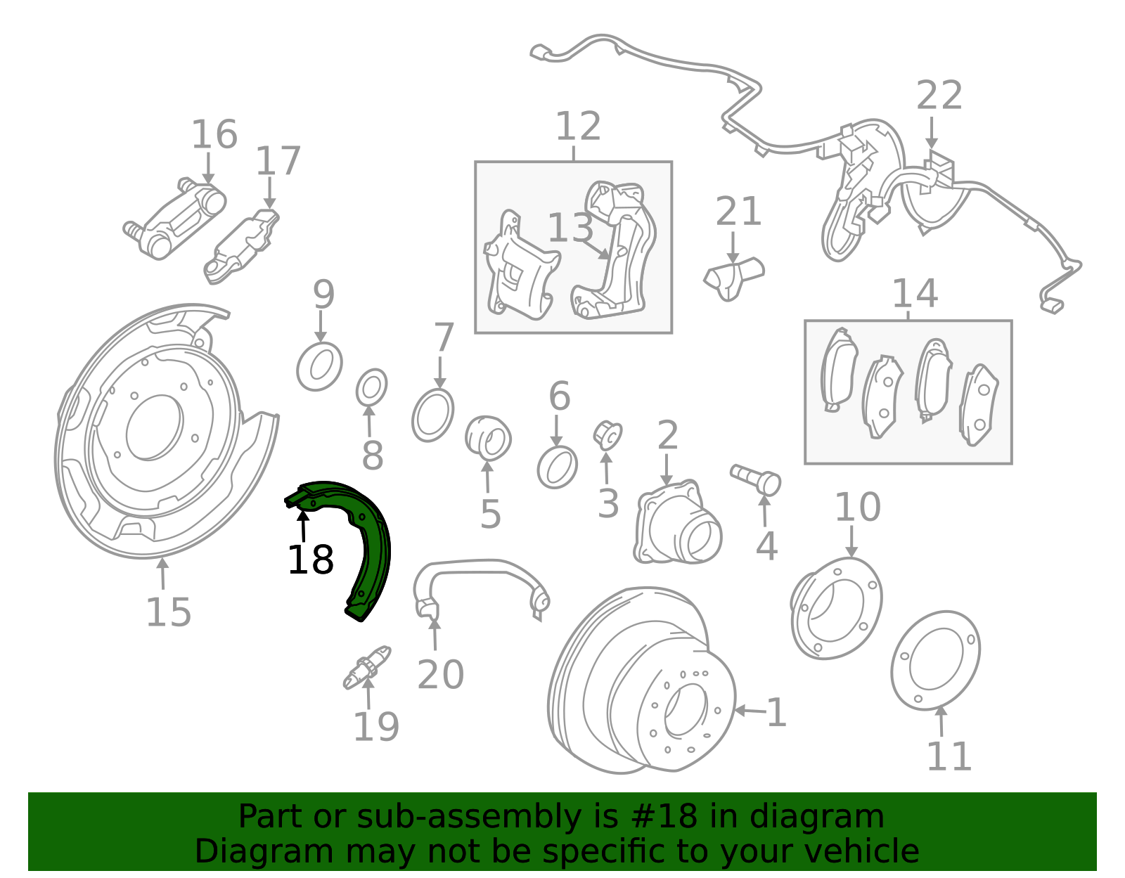 46530-34010 - High-Quality Parking Brake Shoe, Individual for 2008-2021 ...