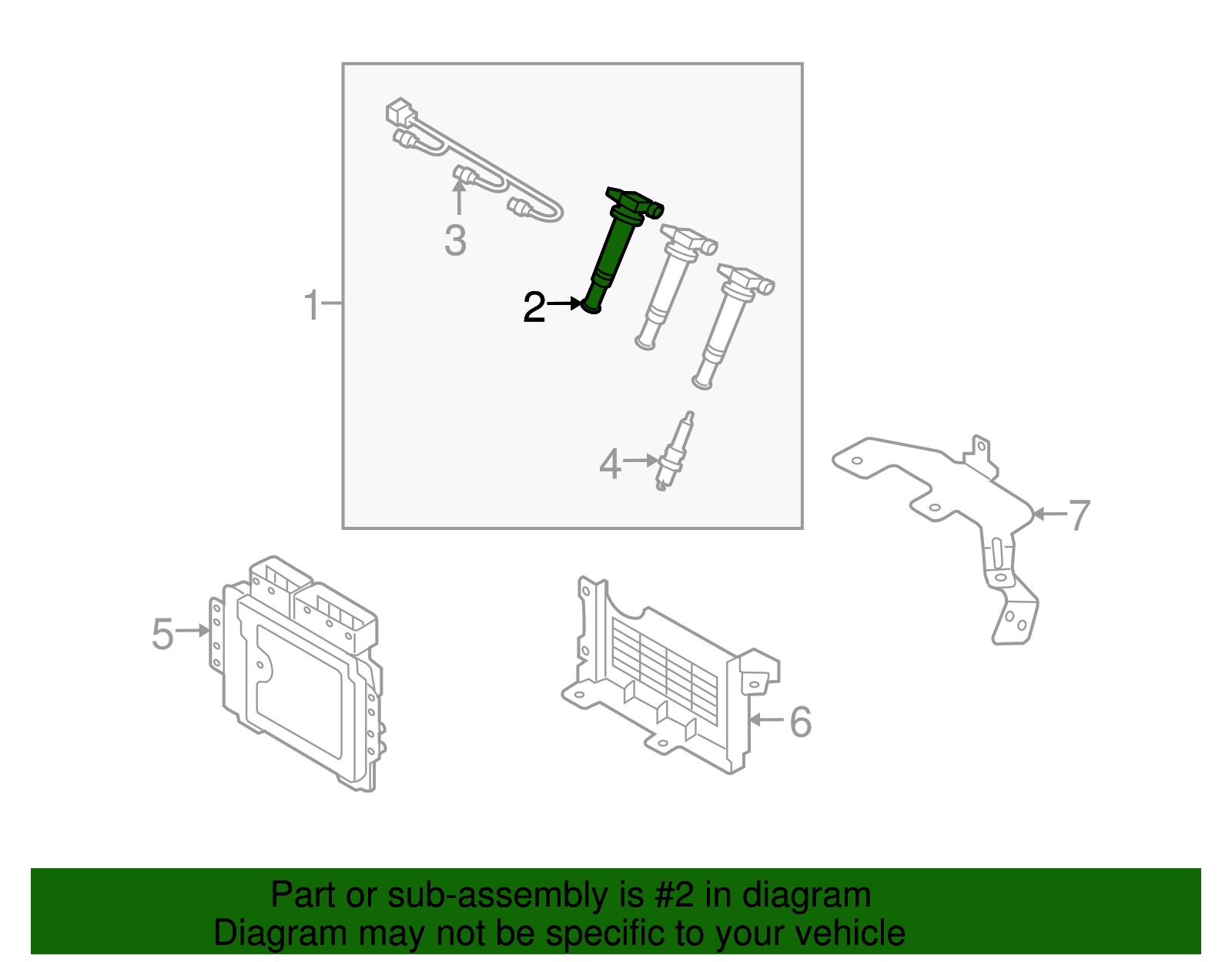 Genuine Ignition Coil for 2007-2009 Hyundai Santa Fe | Part# 27301 ...