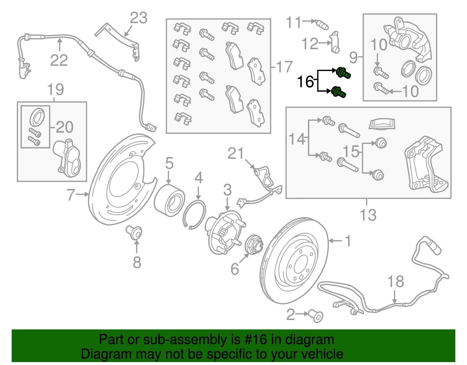 SYG000013 - Caliper Mount Mount Bolt 2005-2025 Land Rover | Land ...