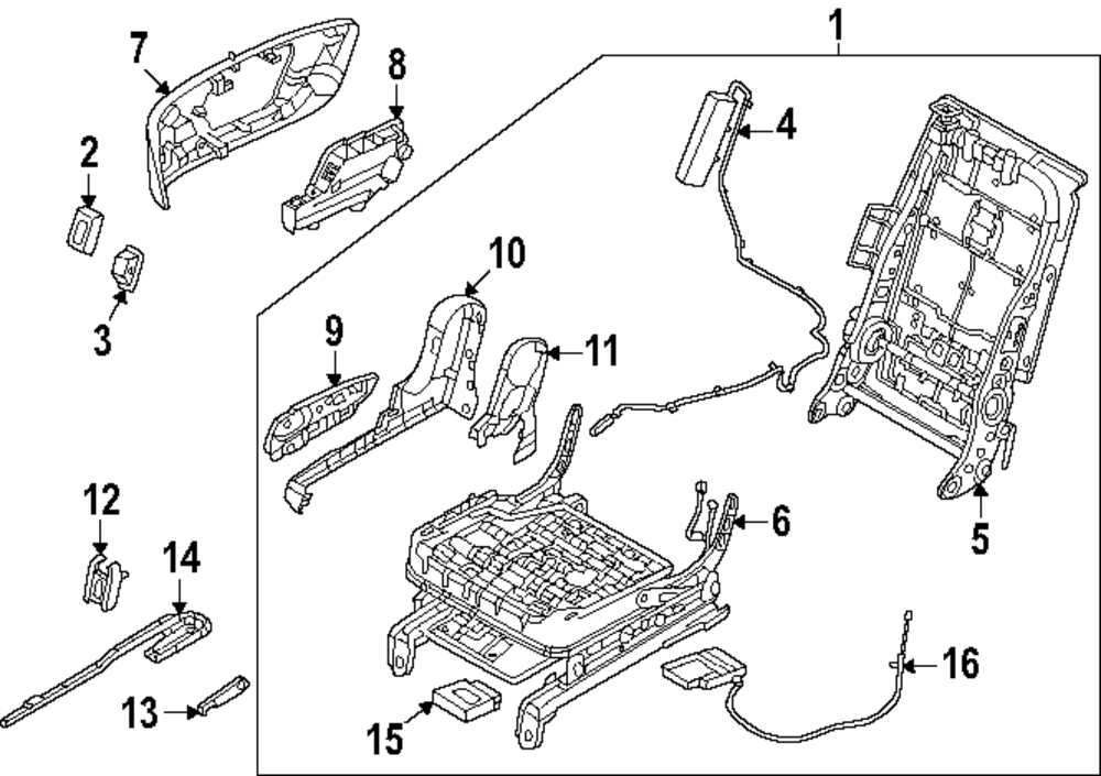 2024-2025 Hyundai Santa Fe Seat Motor 89262-R6000 | QuirkParts