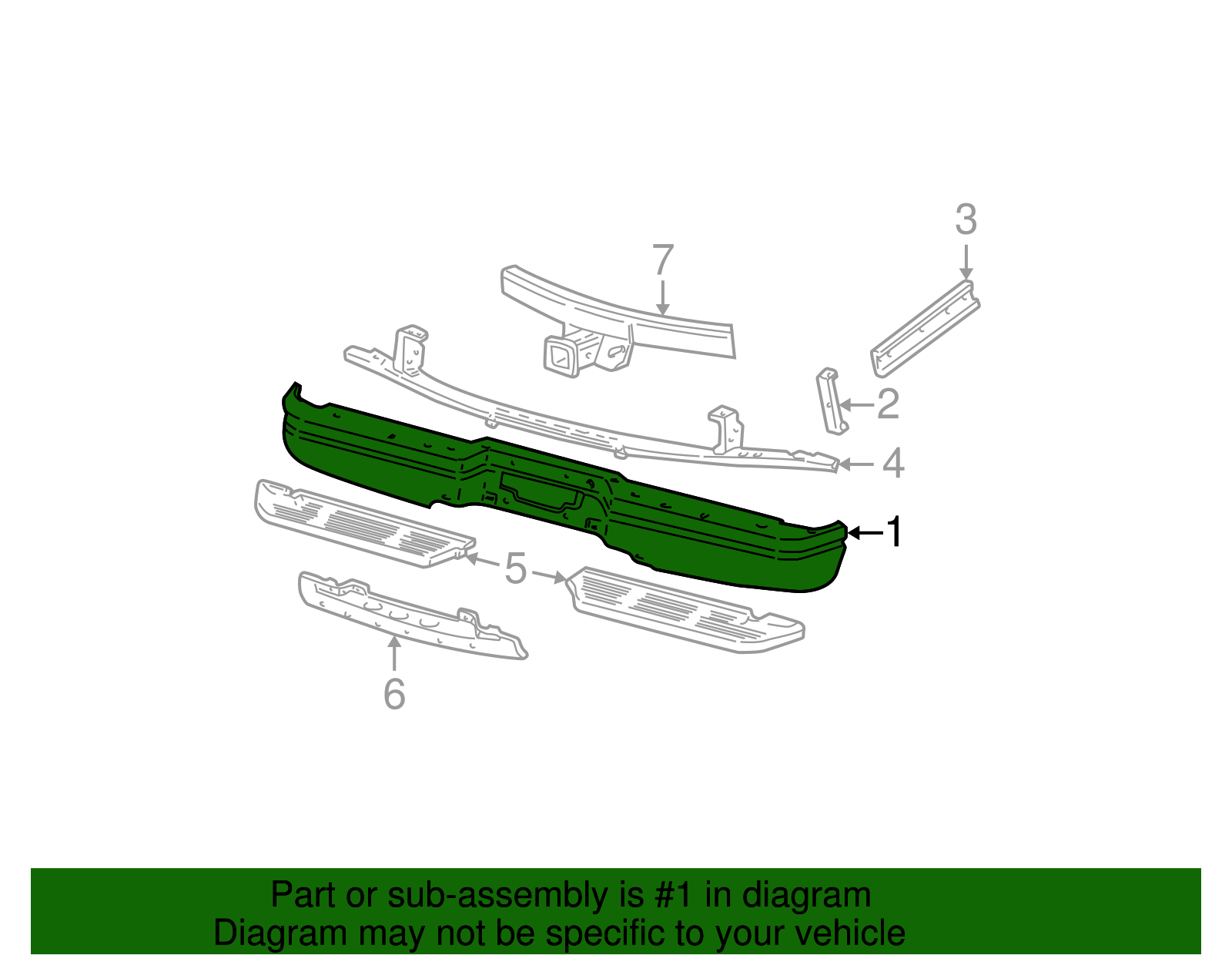 1999-2007 Ford Bumper Face Bar YC3Z-17906-GA | Miracle Ford Parts