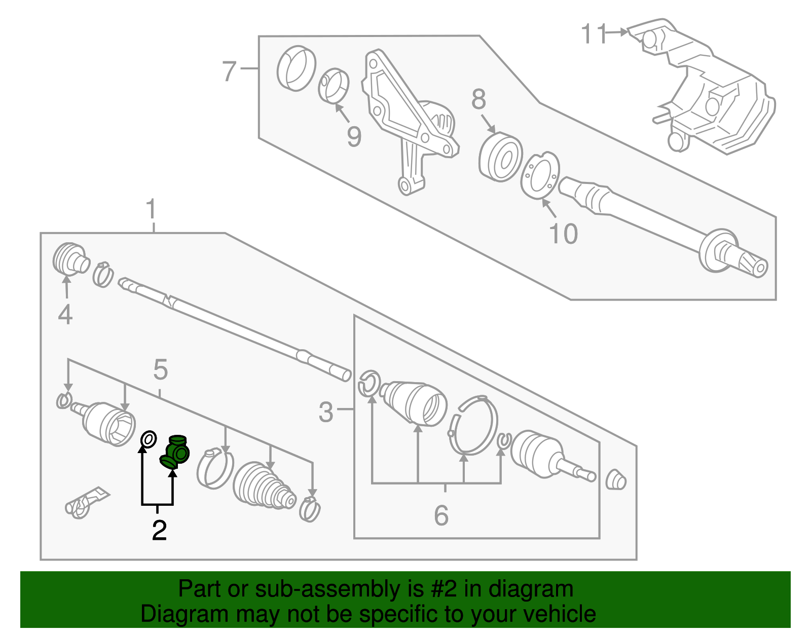 44310-SDB-A00 - 2005-2007 Honda Accord - Joint Inboard | Honda Car ...