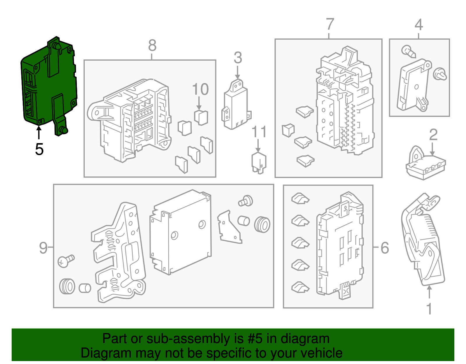 OEM 2014-2017 Honda Odyssey Control Module 74970-TK8-A11 | Honda ...