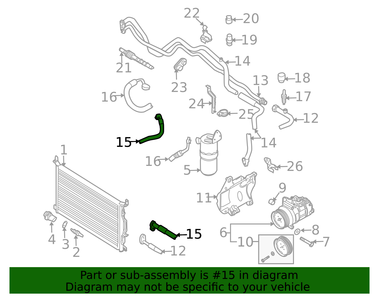 4E0-260-701-AN - AC Line Audi OEM Parts