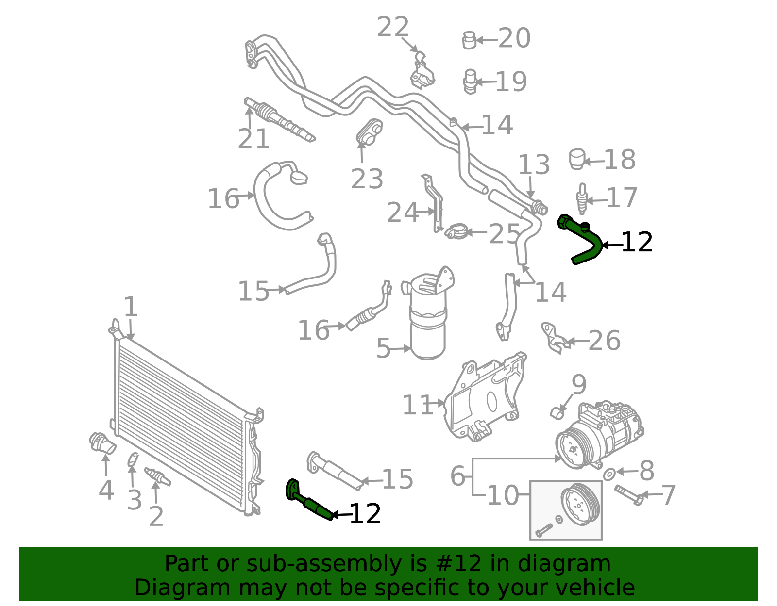 4E0-260-710-S - AC Line 2005-2009 Audi A8 Quattro | Audi OEM Parts