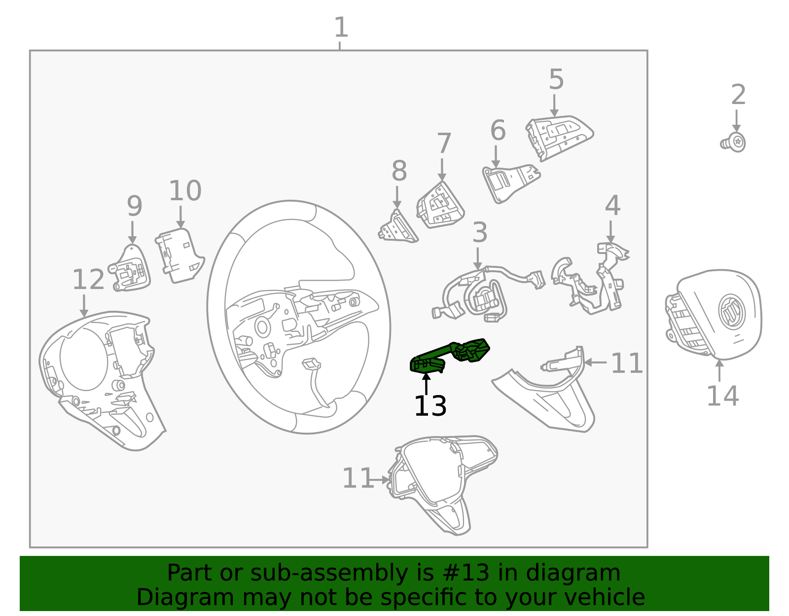 2022-2023 Buick Envision Heated Steering Wheel Module 85511578 ...