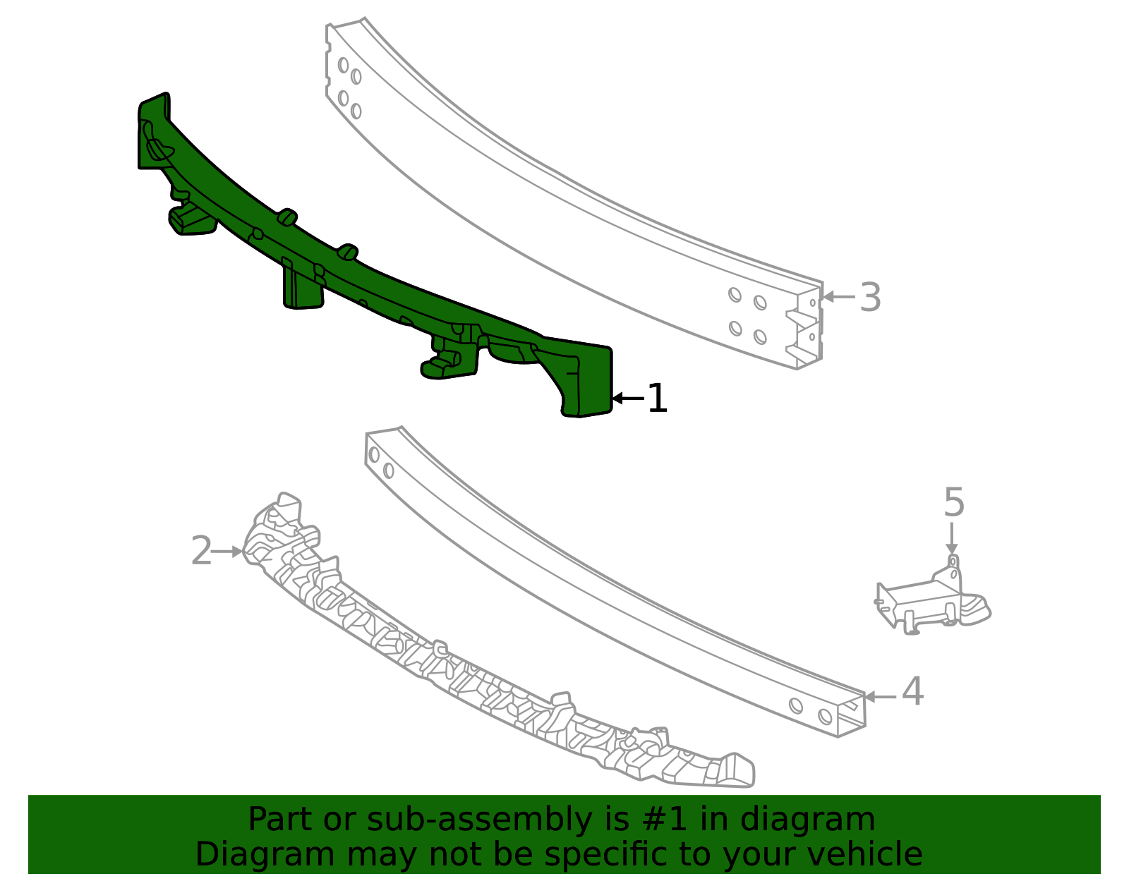 2021-2025 Toyota Sienna Bumper Impact Absorber 52611-08090 | Toyota ...