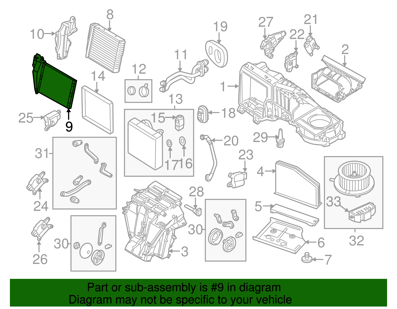 2008-2022 Volkswagen Heater Element 1K0-963-235-H | VW Direct Auto Parts