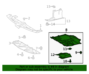 2019-2024 Toyota Corolla Rear Shield 51410-02290 | Toyota Parts Center