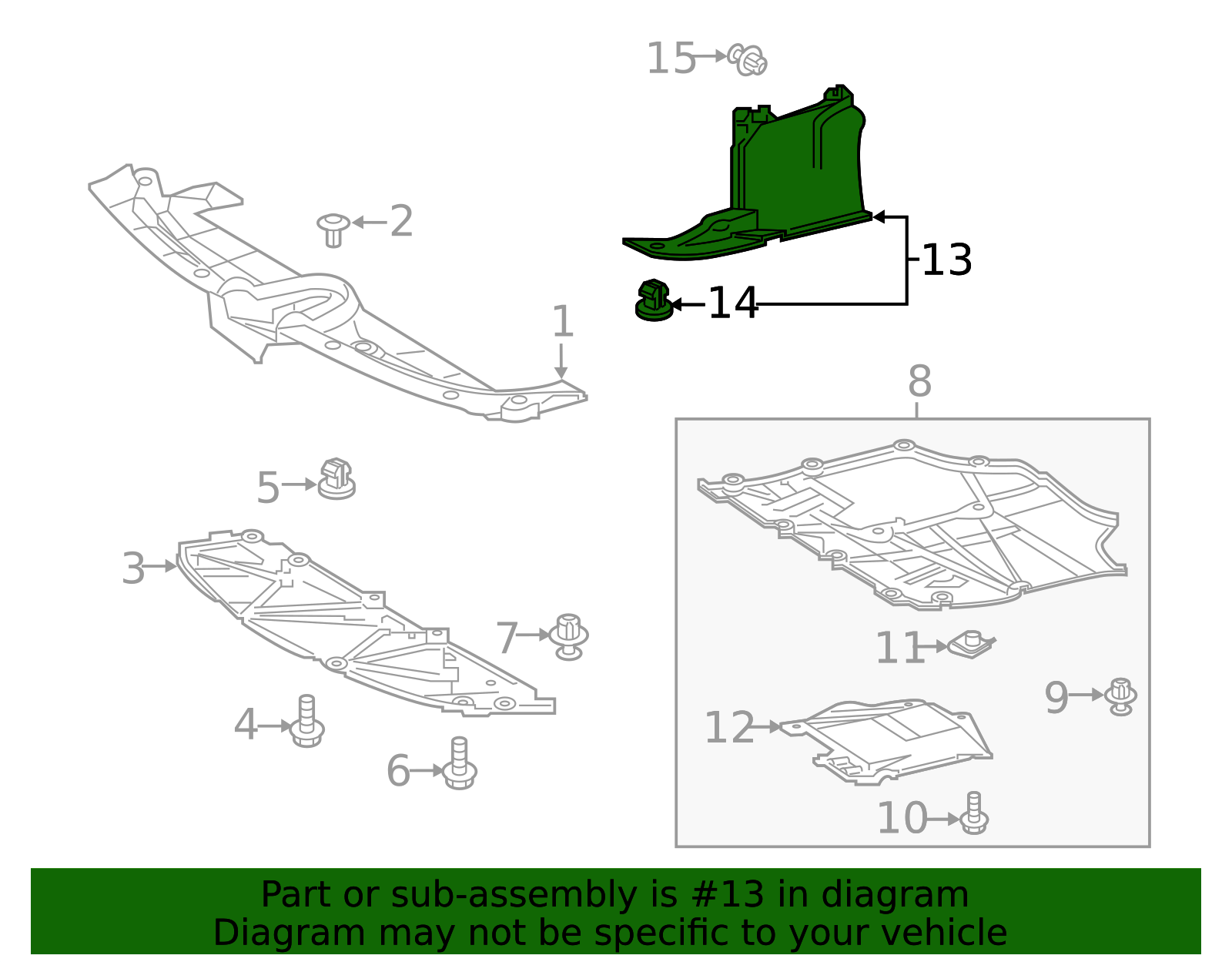 2020-2025 Toyota Corolla Rear Shield 51410-12181 | OEM Parts Online