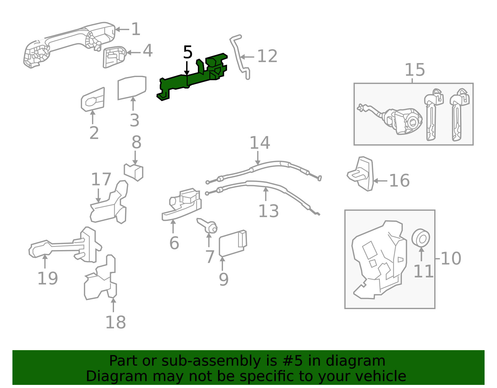2024-2025 Toyota Tacoma Handle Base 69202-AK010 | MotorMotor