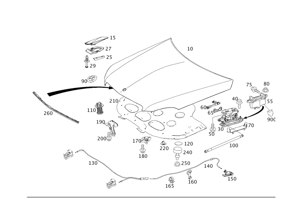 204-880-12-57 - Hood 2012 Mercedes-Benz C63 AMG | Mercedes-Benz USA Parts