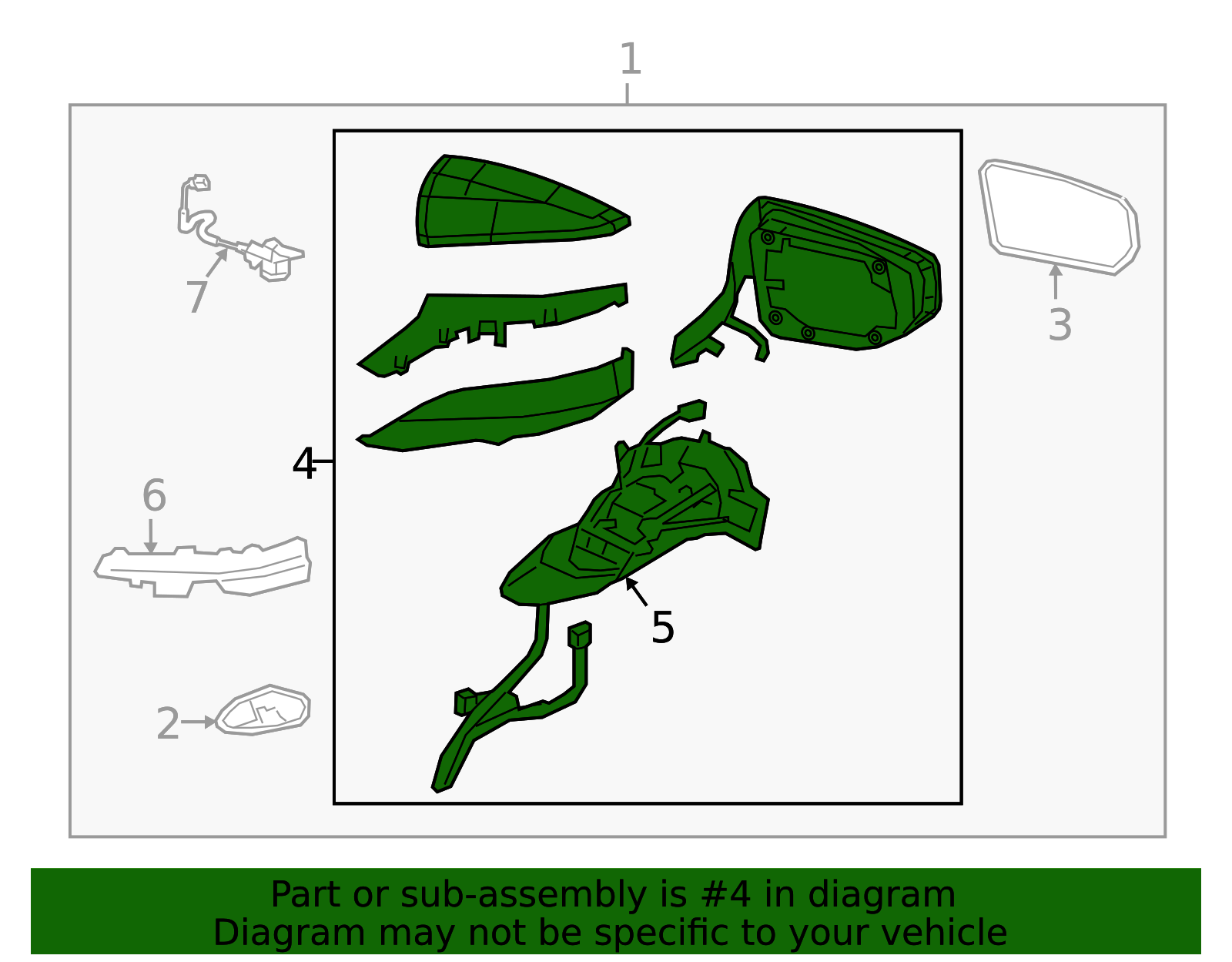 2019-2025 Lexus Mirror Cover 8791A-06C30-C1 | OEM Parts Online