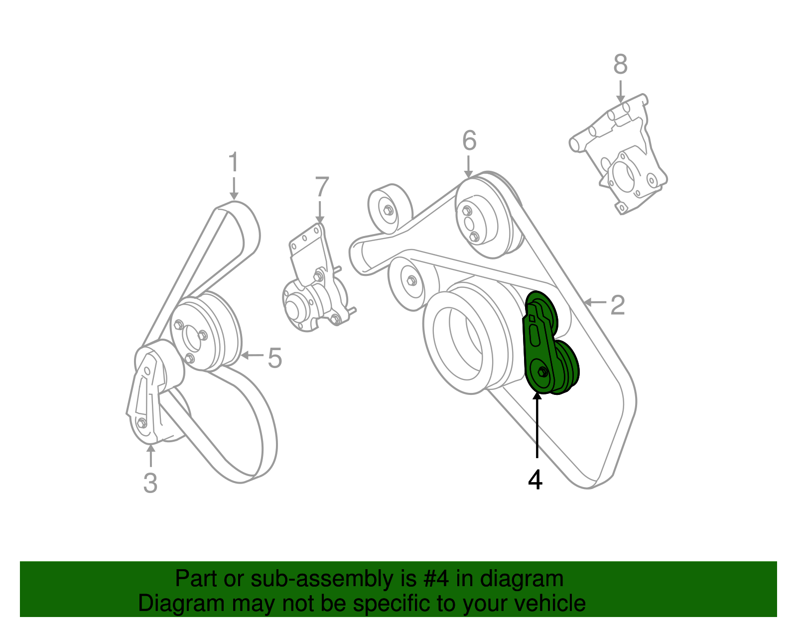 2006-2009 Land Rover | Tensioner Pulley | PQR500140 | Express Land ...