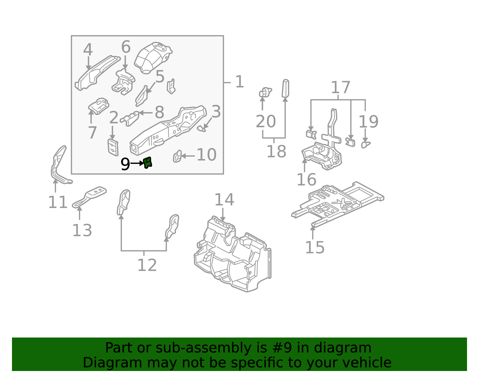 Genuine OEM Acura - Radiator Support Bracket Part# 60425-SL0-300ZZ ...