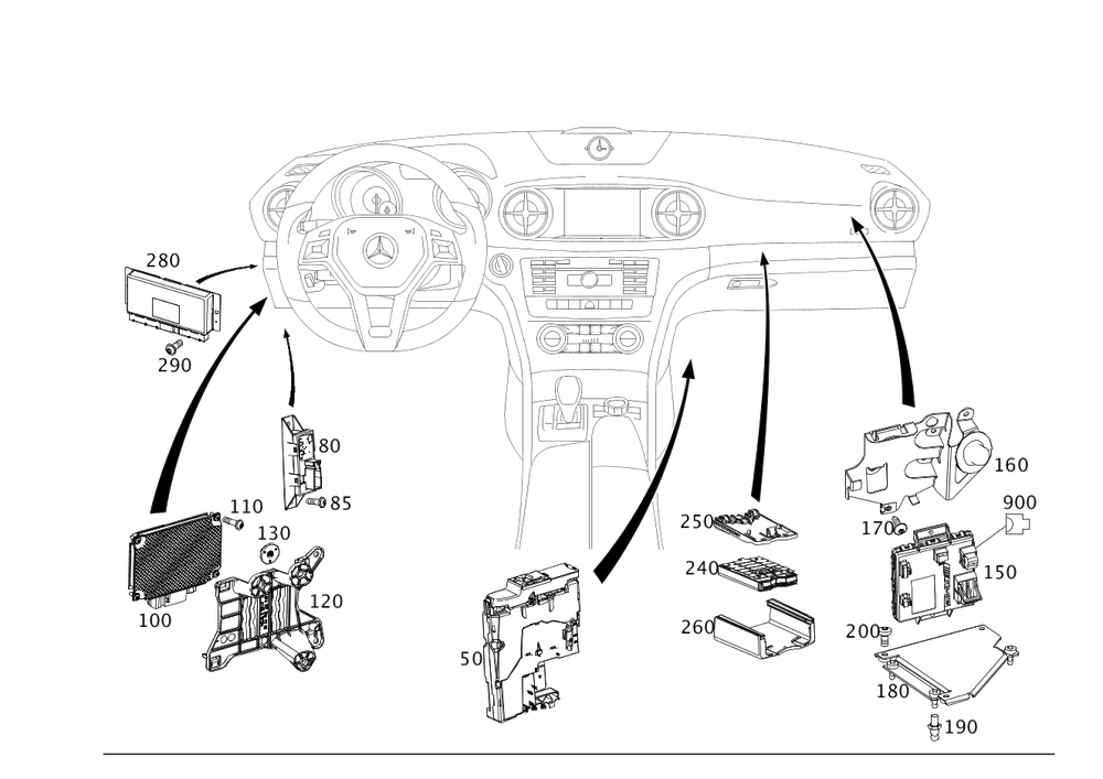 2005-2020 Mercedes-Benz | Control Unit | 231-900-61-06 | MB Dealer Parts