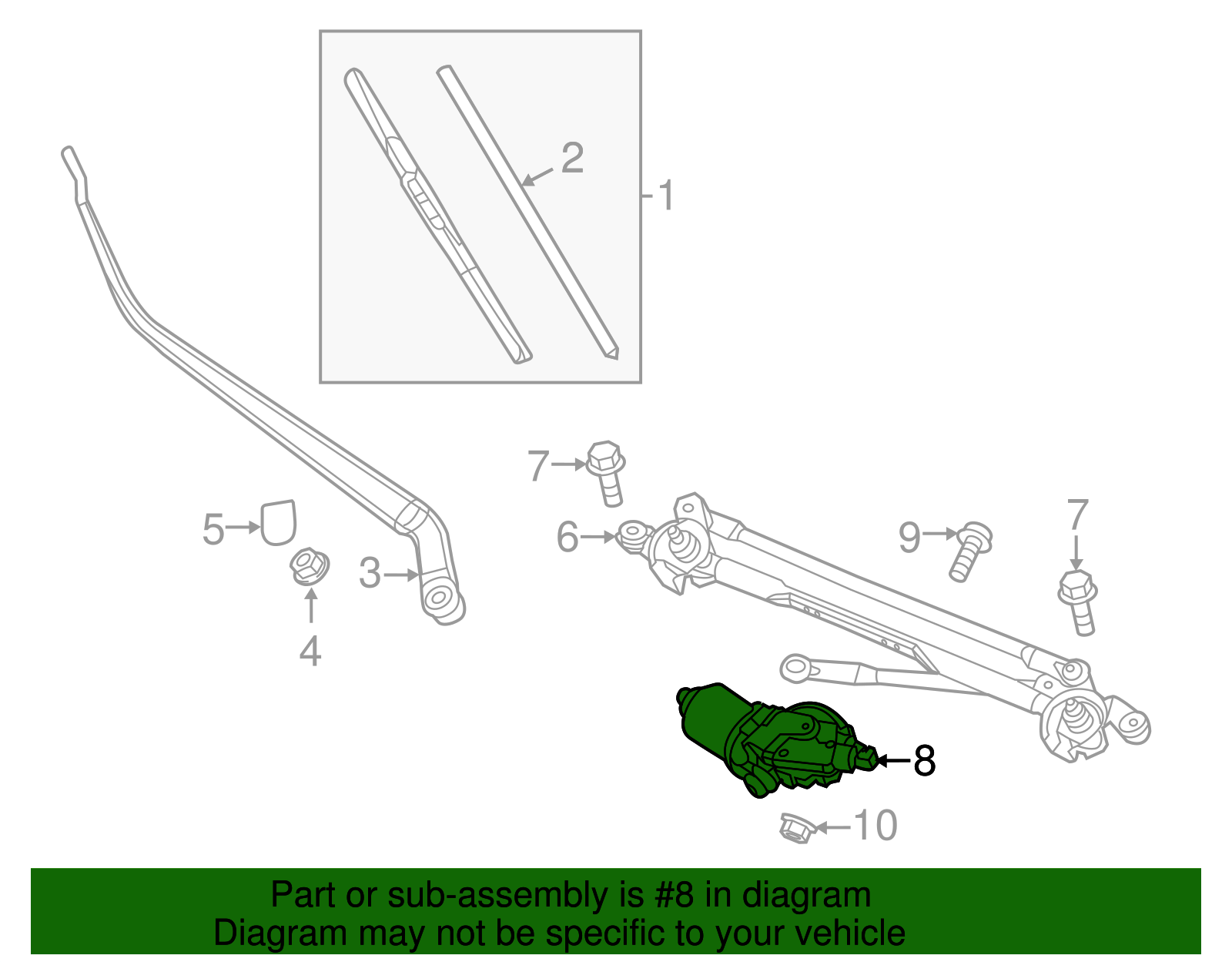 TK7867340A - Mazda Wiper Motor 2016-2025 Mazda | Performance Auto Parts
