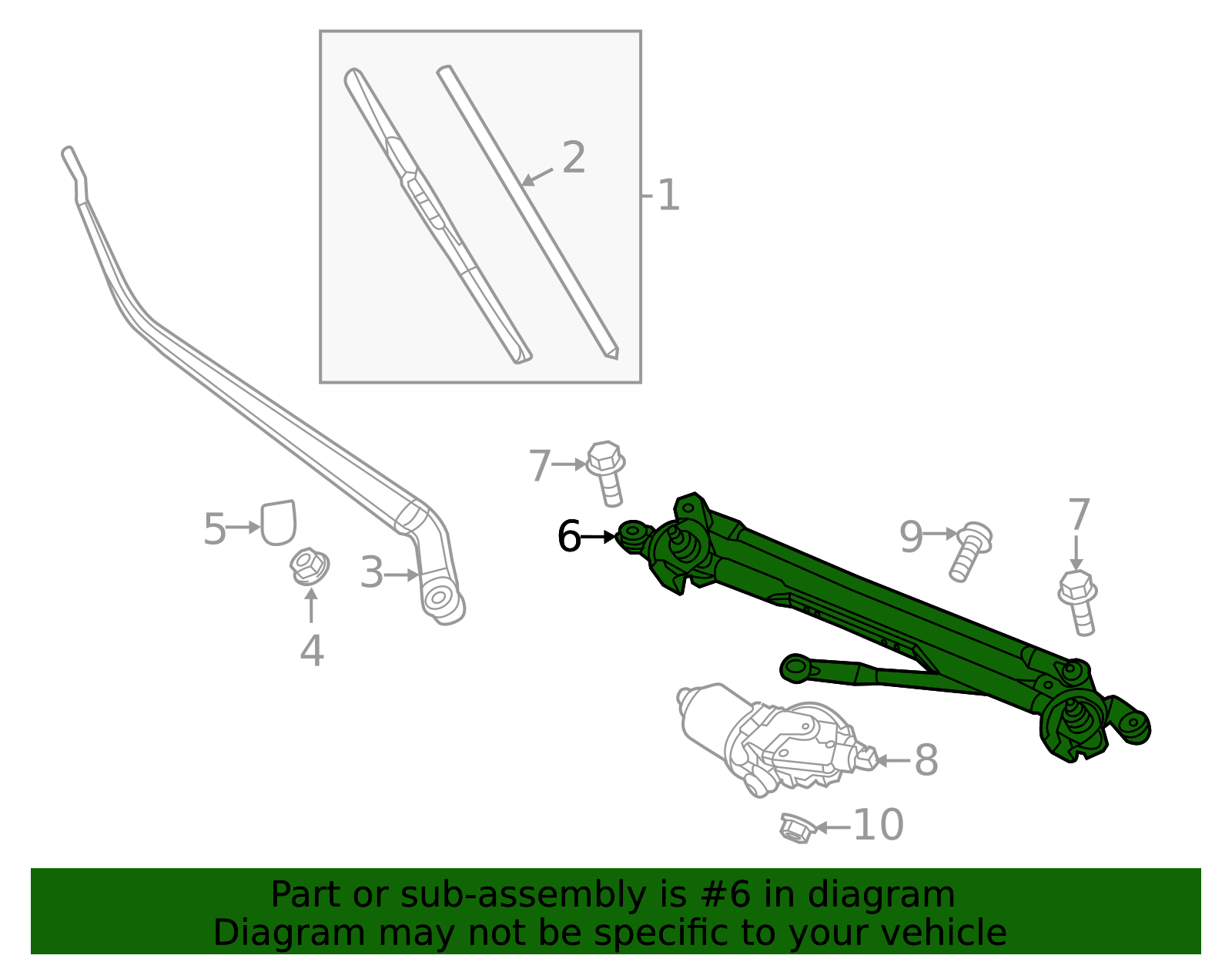 Wiper Linkage KB7W-67-360 | OEM Parts Online