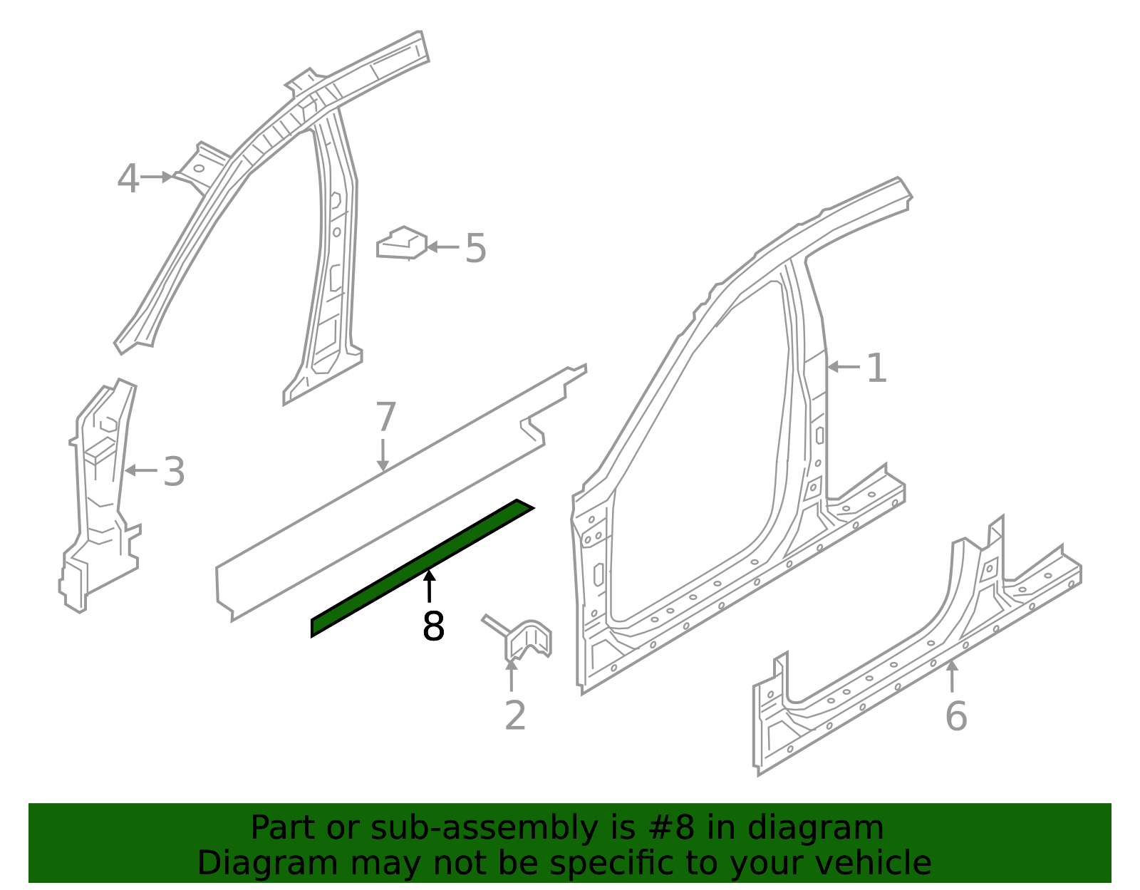2015-2020 Hyundai Rocker Reinforced 65282-B1000 | MotorMotor