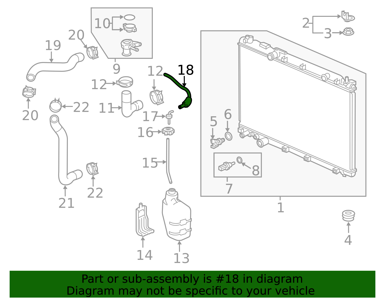 19104-5PH-A01 - High-Quality Engine Coolant Reservoir Hose for ...