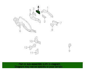 2008-2020 Infiniti Escutcheon-Outside Handle H06461BA0A | OEM Parts Online