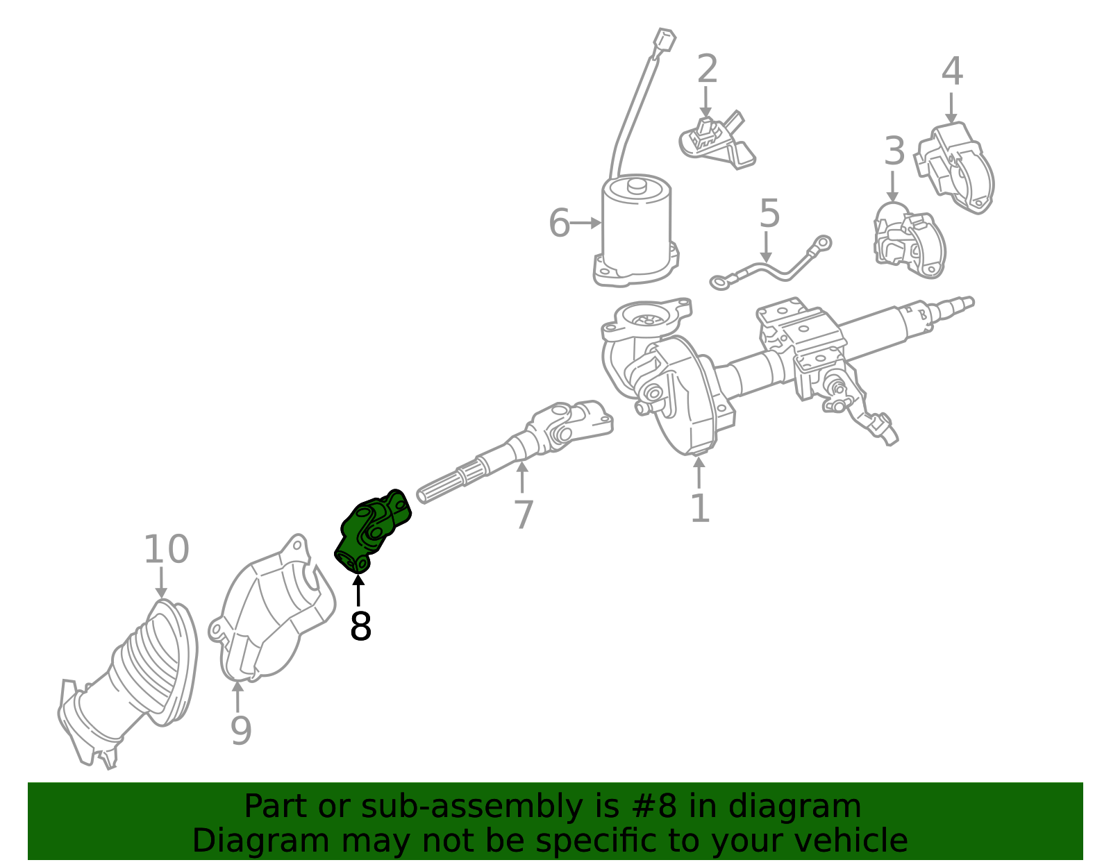 Genuine Toyota Coupling part# 45209-52050 for 2012-2019 Toyota ...
