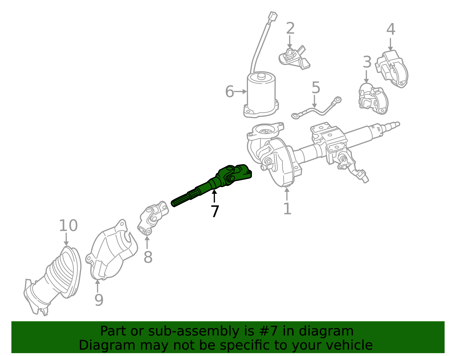 Genuine Official Toyota Intermediate Shaft part# 45260-52300 for ...
