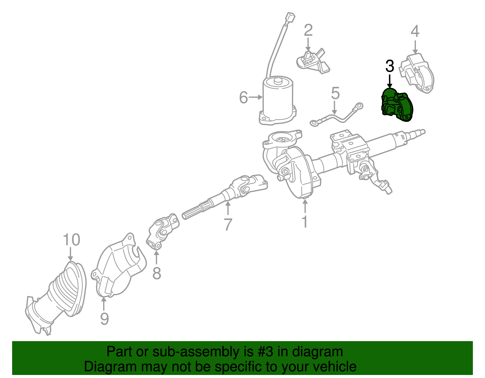 2012-2019 Toyota 2012-2019 Toyota - Steering Column Bracket 45280-52100 ...
