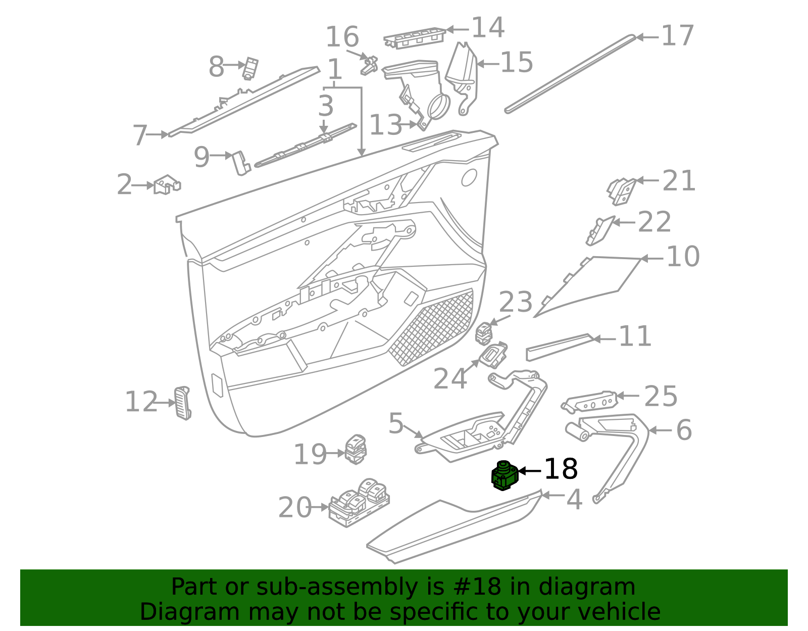 4M0-959-565-T - Mirror Switch 2019-2025 Audi | Audi OEM Parts Guy