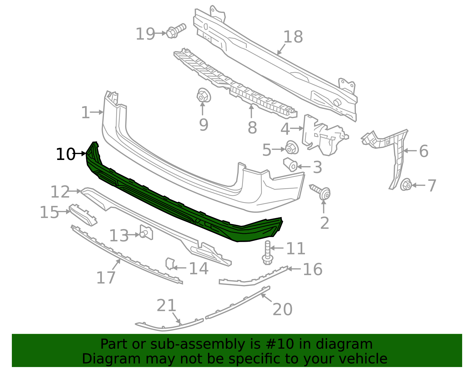 Rear Lower Valance 3CN-807-521-P-9B9 | OEM Parts Online