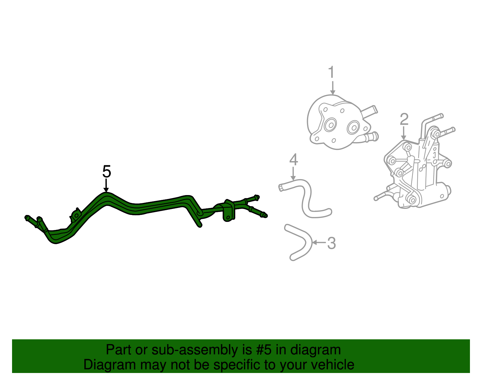 2010-2013 Toyota Tundra Cooler Pipe 32907-0C040 | Toyota Parts Center