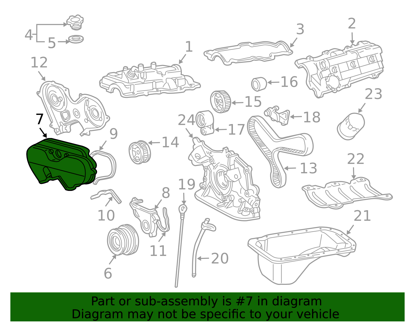 1995-2004 Toyota Engine Timing Cover 11322-62901 | Toyota Parts Center