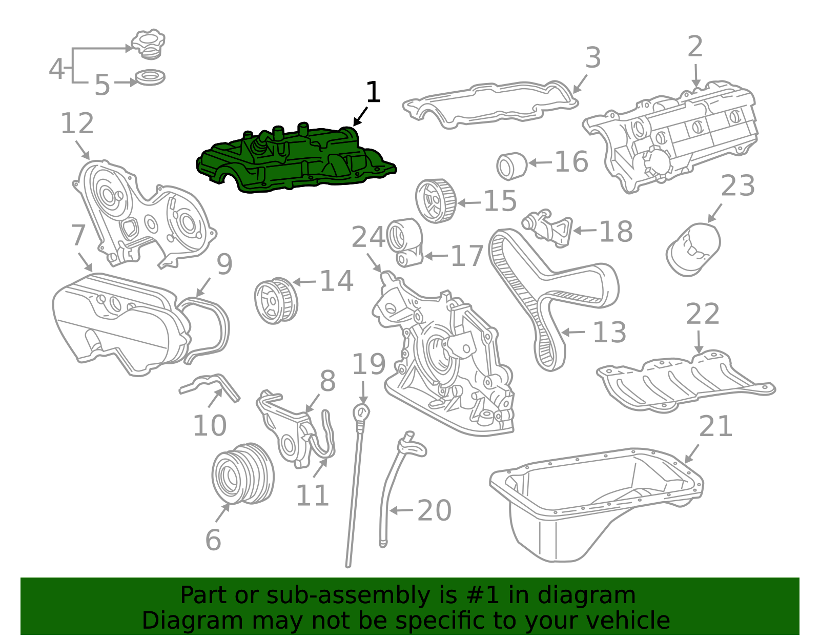 Genuine Official Toyota Valve Cover part# 11201-62040 for 1995-2004 ...