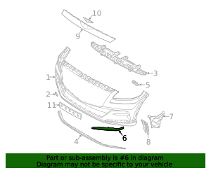 2021-2024 Genesis GV80 Front Molding 86596-T6000 | OEM Parts Online