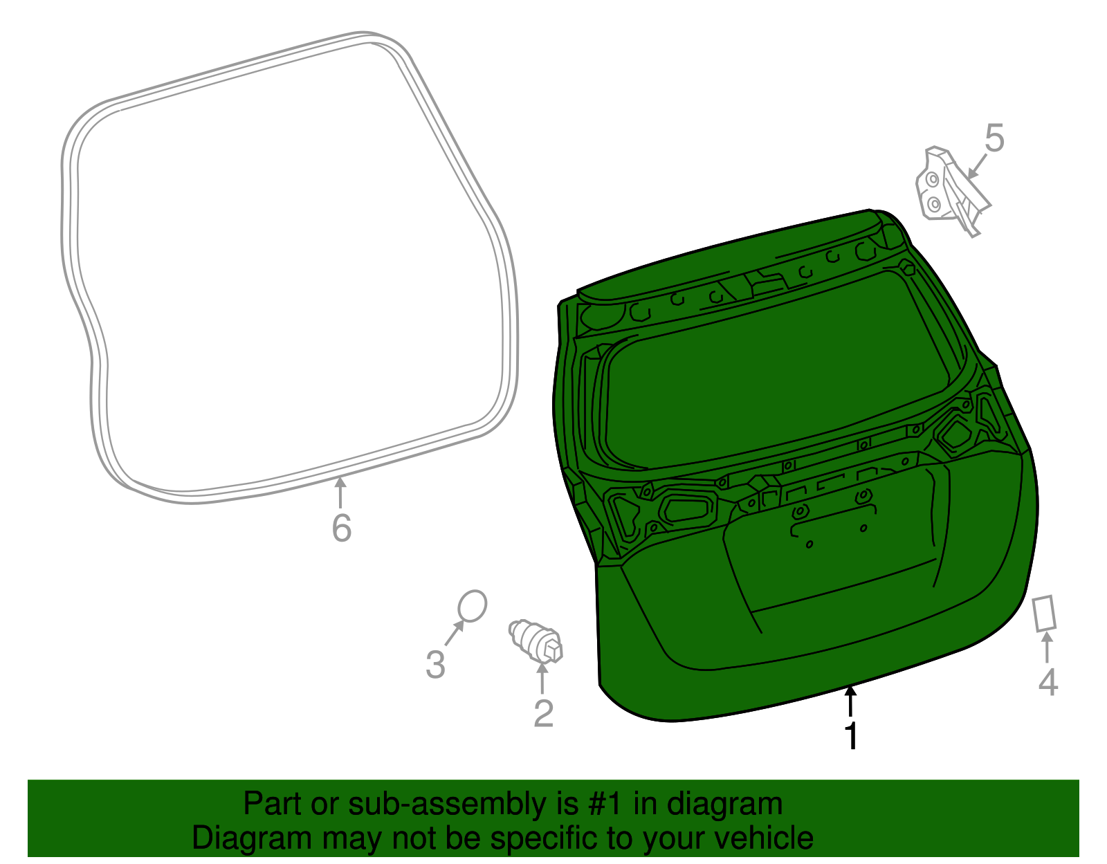 2013-2015 Toyota RAV4 Lift Gate 67005-0R090 | Lithia Toyota Parts