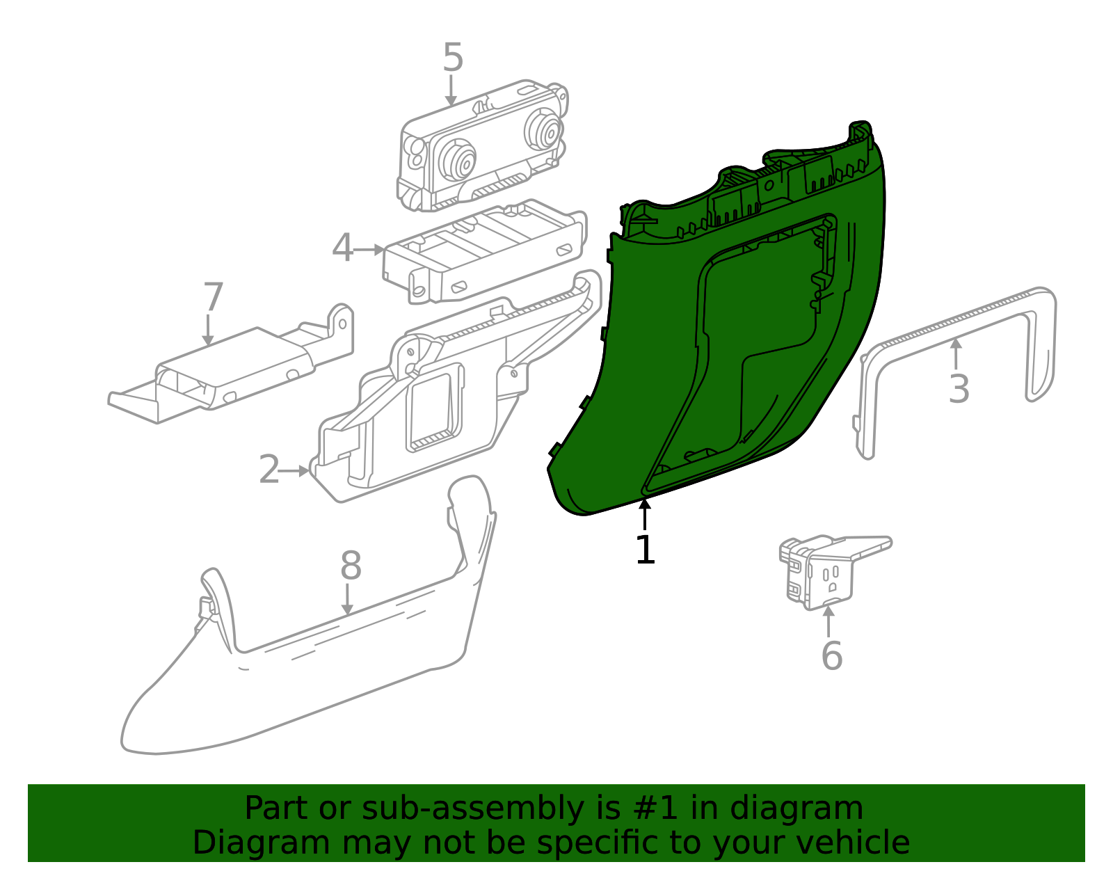 2021-2024 GM Rear Trim 84930212 | Capital Chevy Parts