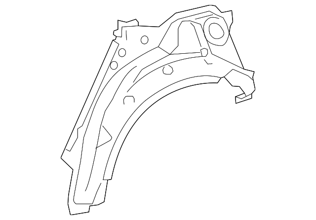 2012-2017 Toyota Prius V Outer Wheelhouse 61632-47060 | Toyota Parts Center