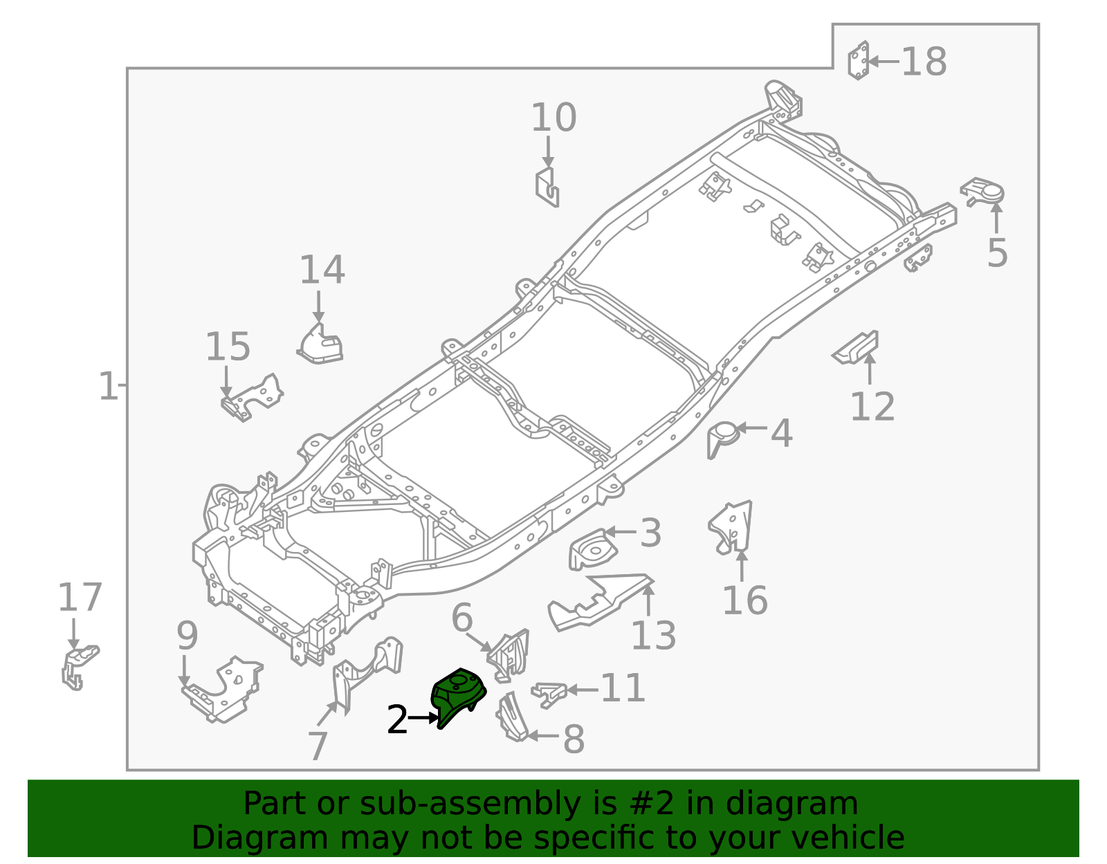 95112-9BT0A - High-Quality Frame Rail Bracket for 2020-2025 Nissan ...