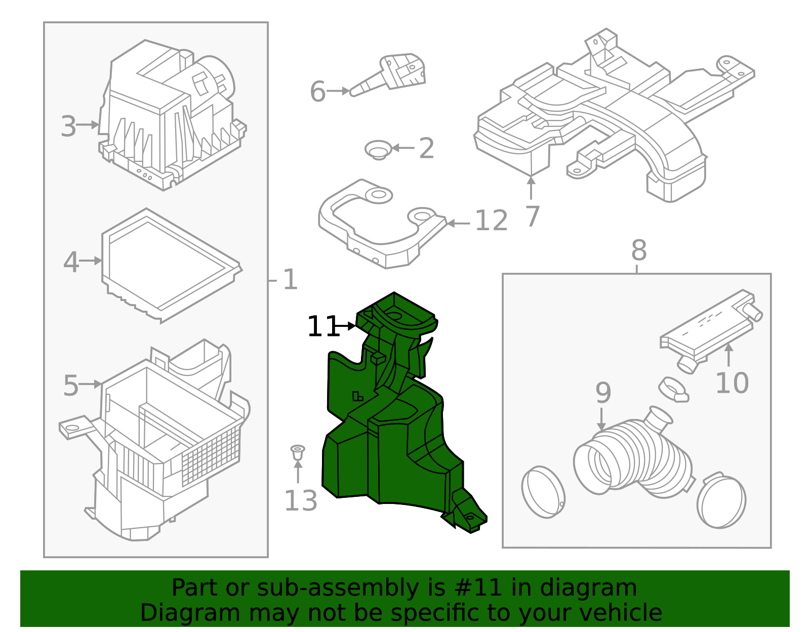 2024-2025 Nissan Sentra Lower Resonator 16585-6LY0A | Bill Kay Nissan Parts