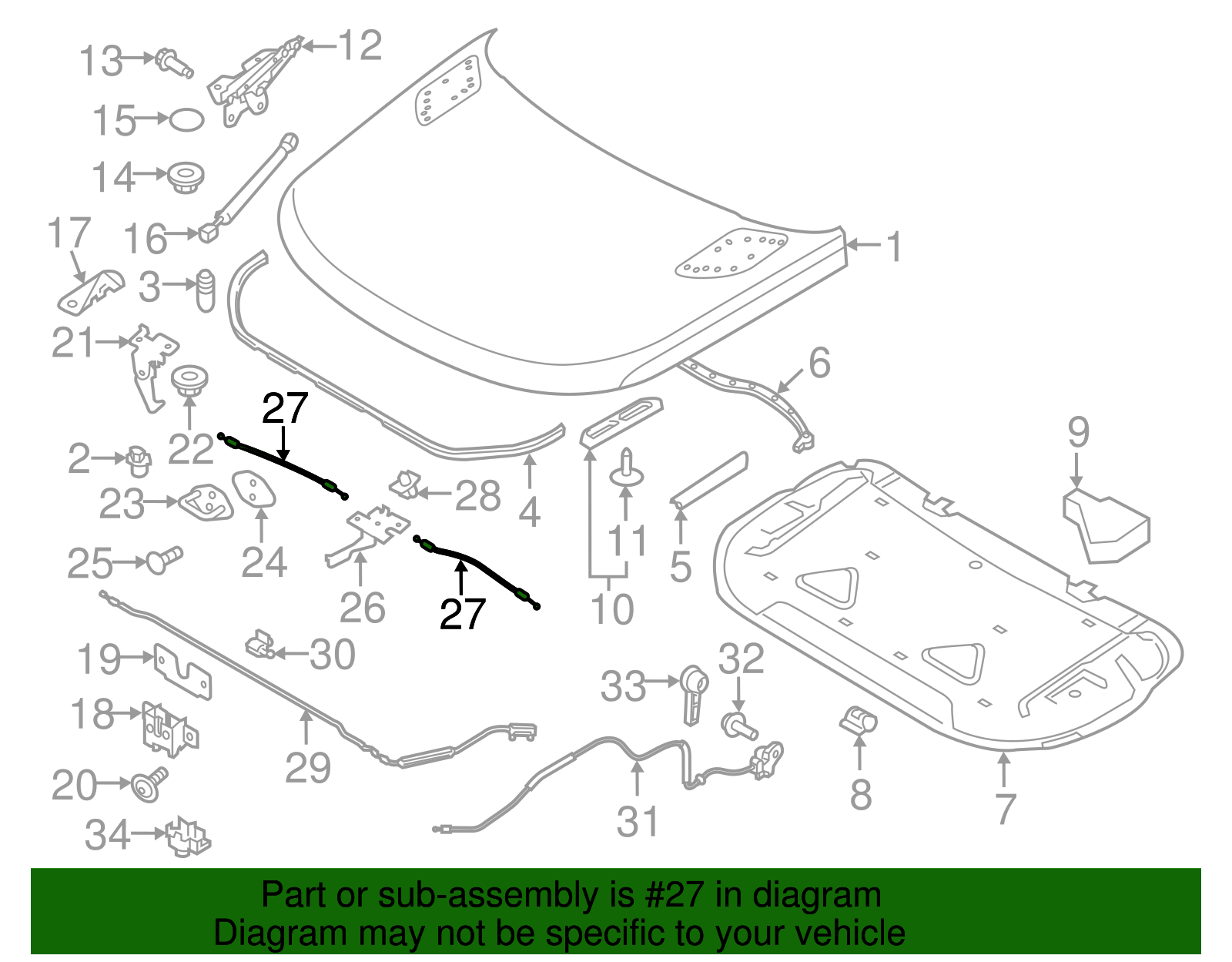 LR110359 - Cable Assembly - 2014-2020 Land Rover Range Rover Sport ...