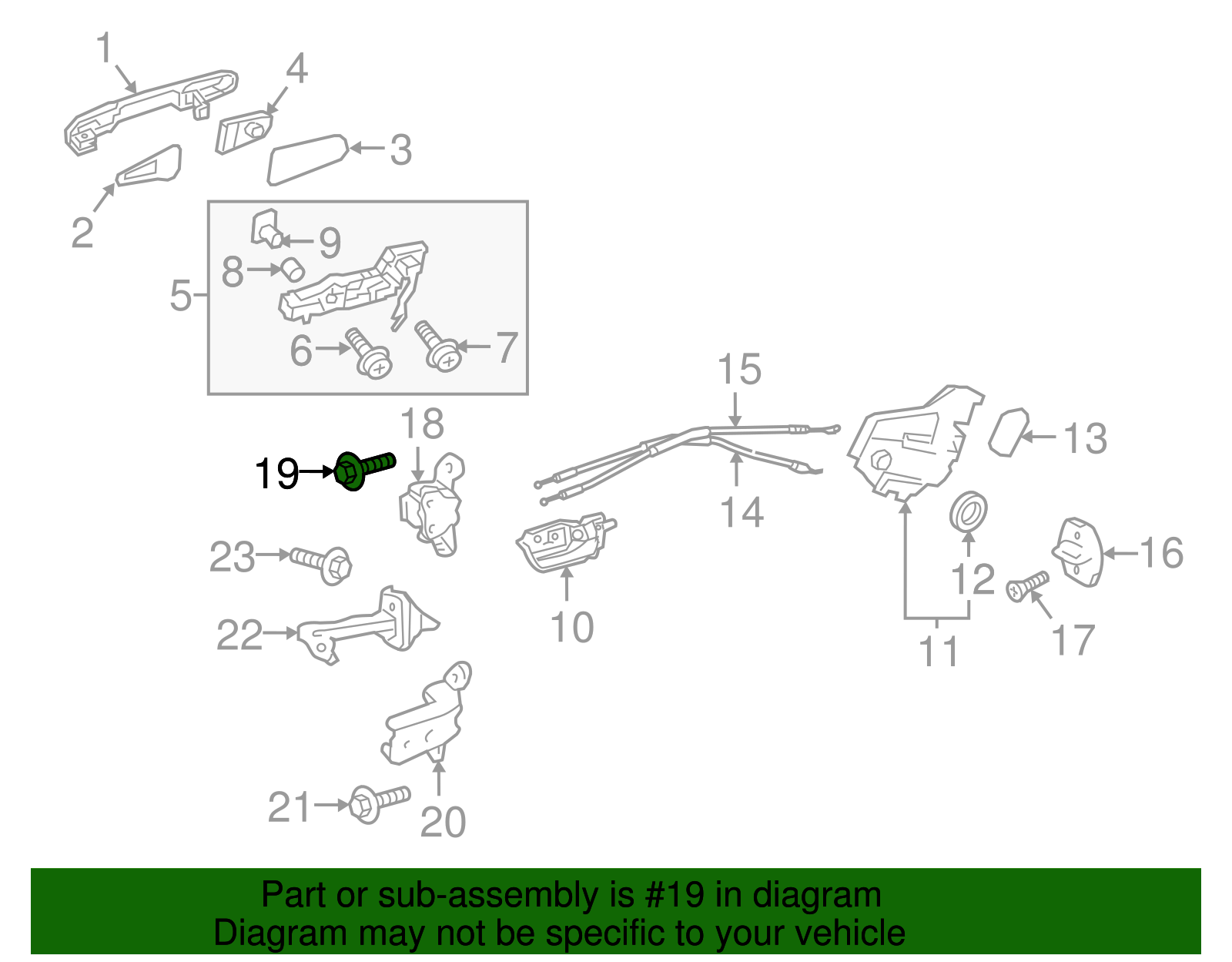 2010-2025 Toyota Upper Hinge Mount Bolt 90105-08485 | Toyota Parts Center